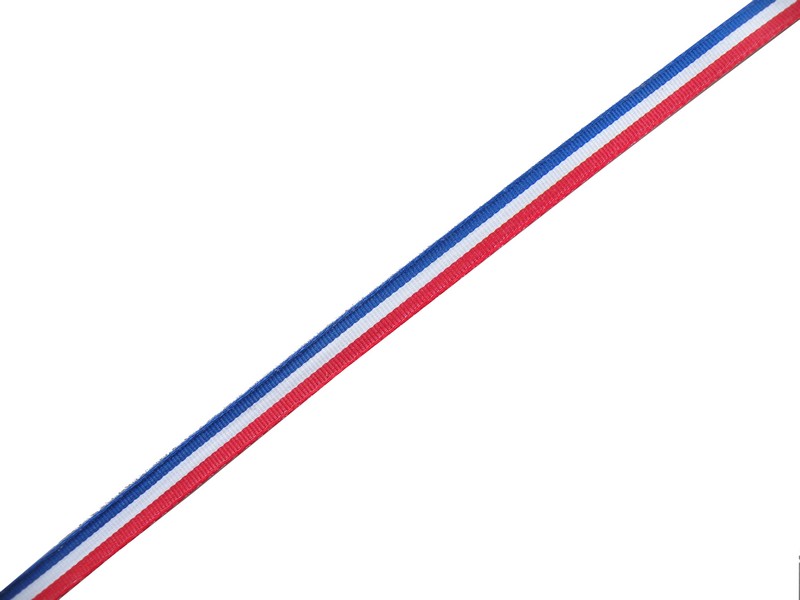 Ruban tricolore bleu blanc rouge, Mercerie Floriane